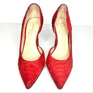Jessica Simpson | Shoes | Jessica Simpson Caldas Quilted Red Leather ...